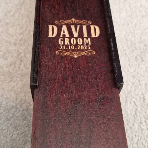 Groomsmen Gifts Box, Empty Personalized Groomsmen Gift Box, Wooden Gift ...