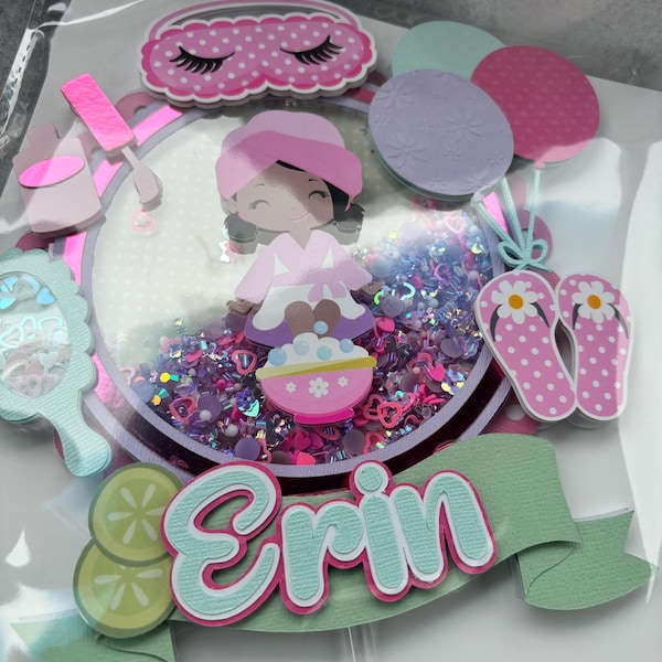 Spa Birthday Party Cake Topper|spa Cake Topper|spa Party|girls Spa ...