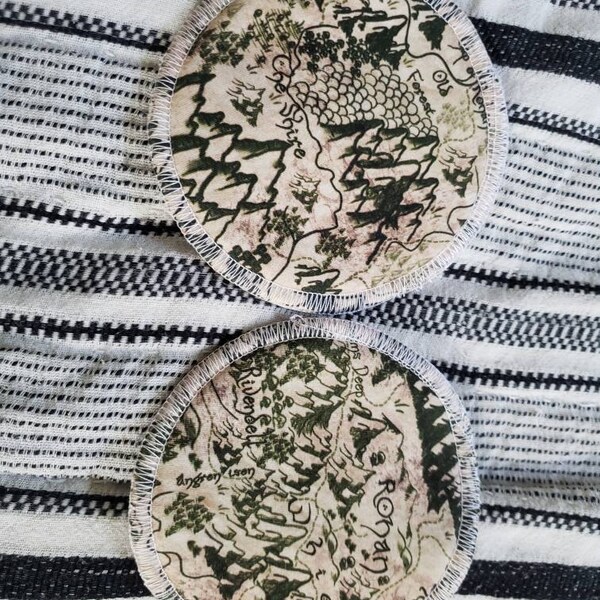 2 Muslin Face Cloths, Organic Facial Cloths 8x8in Double Gauze Wipes ...