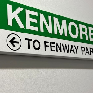 Official Painted Wood Entering Boston Sign Handmade - Etsy