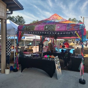 Boho Vendor Canopy Cover, Made to Order, Vendor Canopy Cover, Festival ...