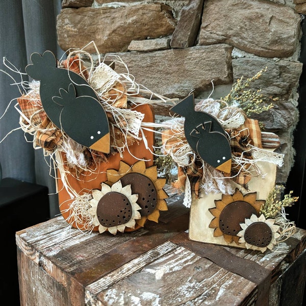 Primitive Crow Wood Tag DIY Kit - Etsy