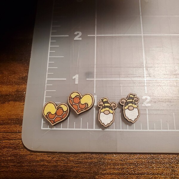 Bee Stud SVG, Stud Earring SVG, Laser Cut Stud Earring, Glowforge Stud ...