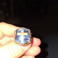 Virgin Mary Ring, Marian Consecration Ring, Natural Gemstone Selection ...