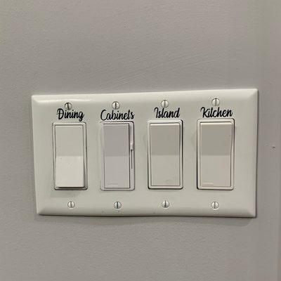 Custom Light Switch Labels // Light Switch Stickers // Light - Etsy