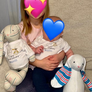 Plush Bunny From YOUR Baby's Hospital Receiving Blanket - Etsy