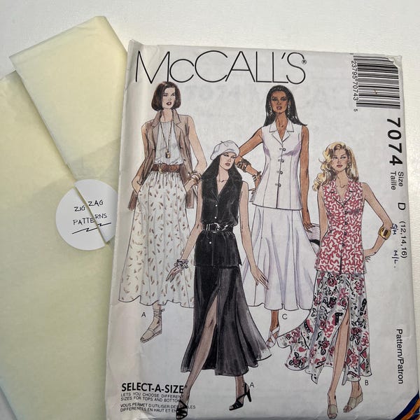 6517 New Look Pattern Womens Jacket, Top, Trousers & Scarf Size 8-20 ...