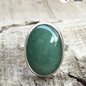 Elegant Rectangle Cushion Cut Aqua Blue Chalcedony Boho Ring Sterling Silver Statement Ring ...