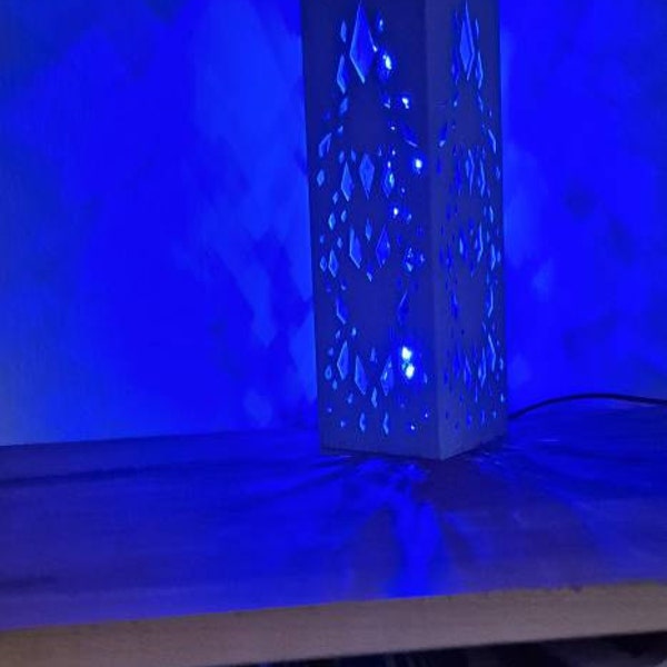 Crystal Shape Lamp | Ice Snow Winter Sci-fi Punk Style LED RGB Desk ...