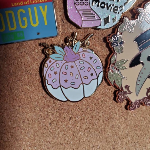 Candy Pumpkin Enamel Pin, Pumpkin Pin, Pastel Pin, Enamel Pin, Pastel ...