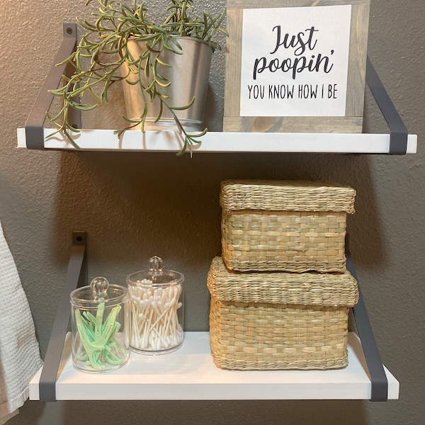 Just Poopin’ Sign, Crazy World Sign, the Office Bathroom Decor ...