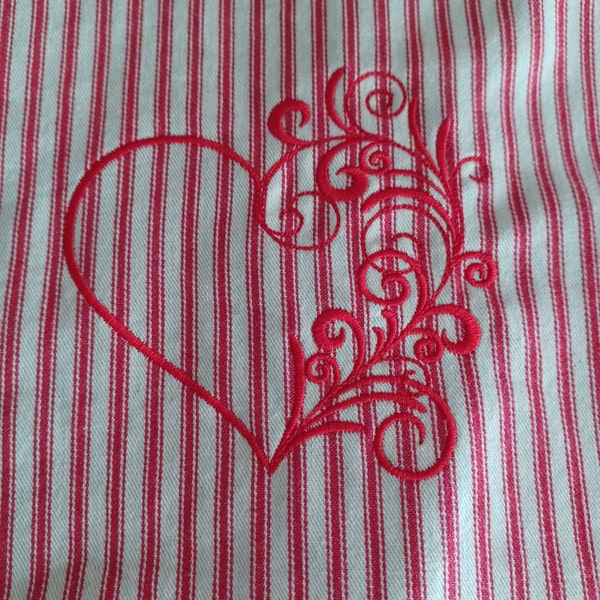 Heart Machine Embroidery Design File, Embroidery Designs Heart, Heart ...