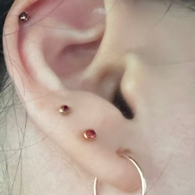 1.5mm Super TINY DISC Threadless Stainless Steel Piercing Tragus ...