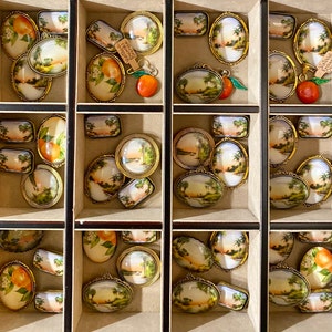 Cross Stitch Mini Frame Tiny Pendant Small Embroidery Hoop Necklace ...