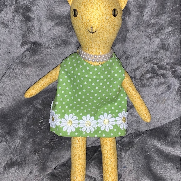 Cat sewing pattern, 12 stuffed cat doll with clothes, pdf tutorial ...