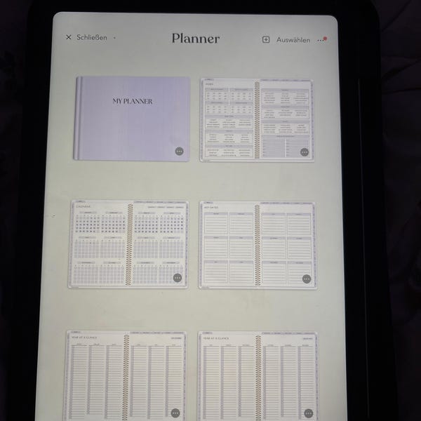 Digital Planner Undated, iPad & Android Planner, Goodnotes Calendar ...