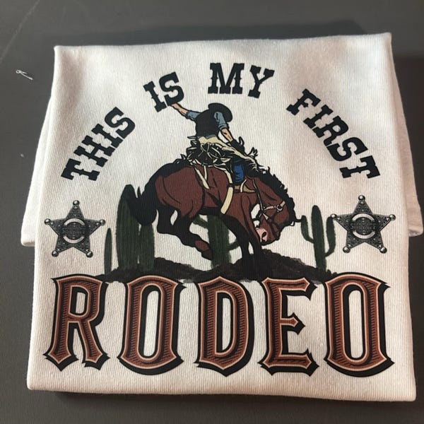 This is My First Rodeo Png, Pink Cow Girl Png, Cowboy Birthday Png ...