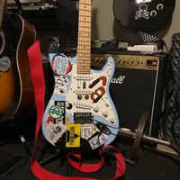 1996 BJ Guitars Billie Joe Armstrong Billie Joe Green Day Blue Guitar ...