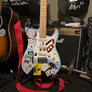 1994 BJ Guitars Billie Joe Armstrong Green Day Blue Guitar - Etsy