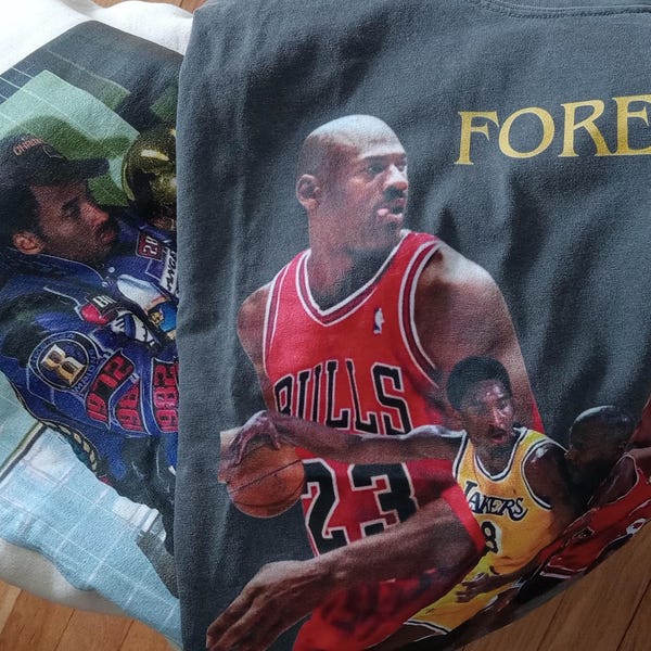 FOREVER Kobe Bryant Los Angeles Lakers Michael Jordan Chicago Bulls ...