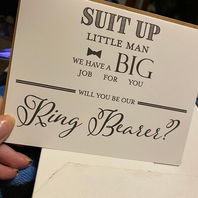 Will You Be Our Ring Bearer Ring Bearer Proposal Wedding Ring Bearer ...