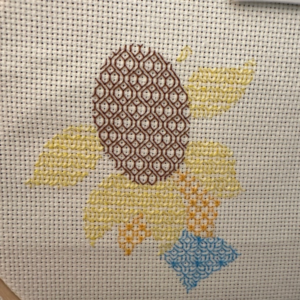 Slithering Snake - Blackwork Pattern (PDF Download) Animal Leaves ...