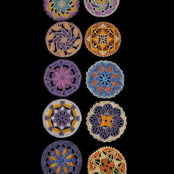 Rippled Sunbonnet Sue Machine Embroidery Designs Instant Download 4x4 ...