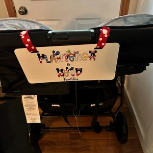 Personalized Family Name Stroller Tag, Amusement Theme Park Sign for ...