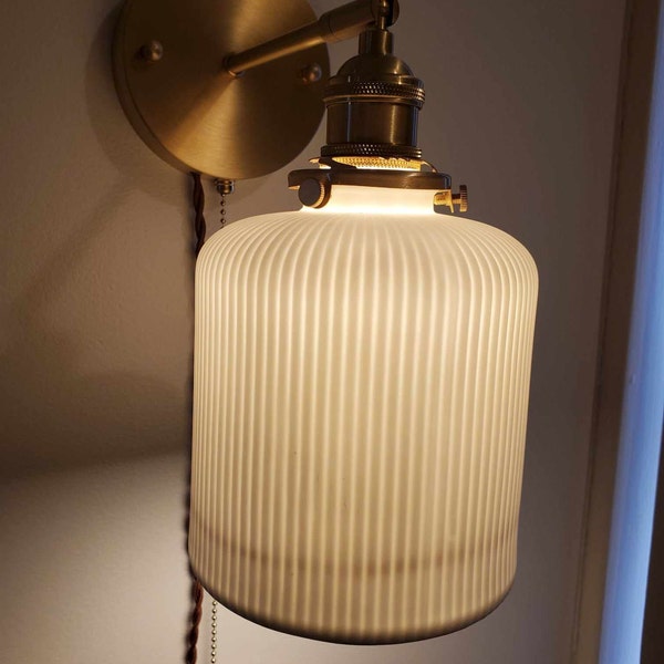 Ceramic Wall Sconce Plug in Wall Sconce Light Fixture Vintage Light ...
