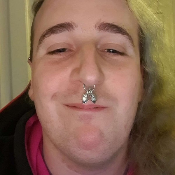 Chiroptera Steel CBR, Bat Surgical Steel Piercing Ring 1mm/18g, 1.2mm ...