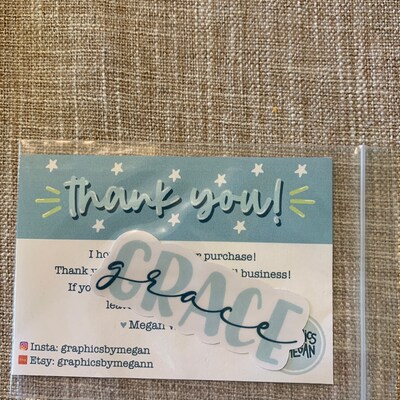 CUSTOM Name Sticker - Etsy