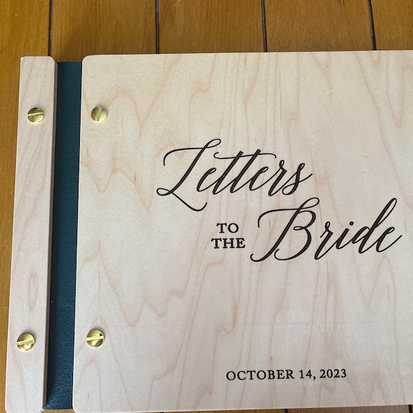 Letters to the Bride Book, Bachelorette Wishes Book, Bridal Shower ...