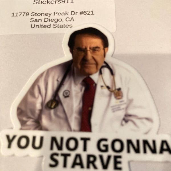 Dr. Nowzaradan Meme Sticker pizza is Not Party of Your Diet Funny ...