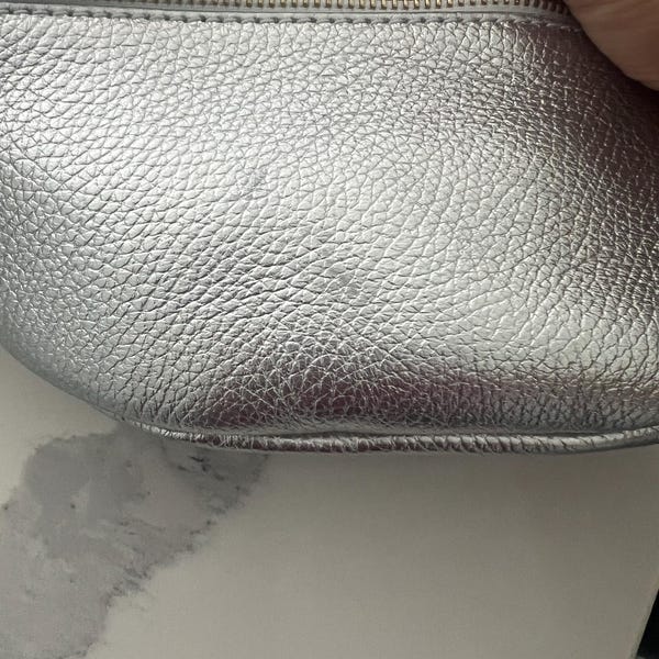 XL Silver Sling Bag, Oversized Silver Chest Bag, XL Bum Bag, Holiday ...