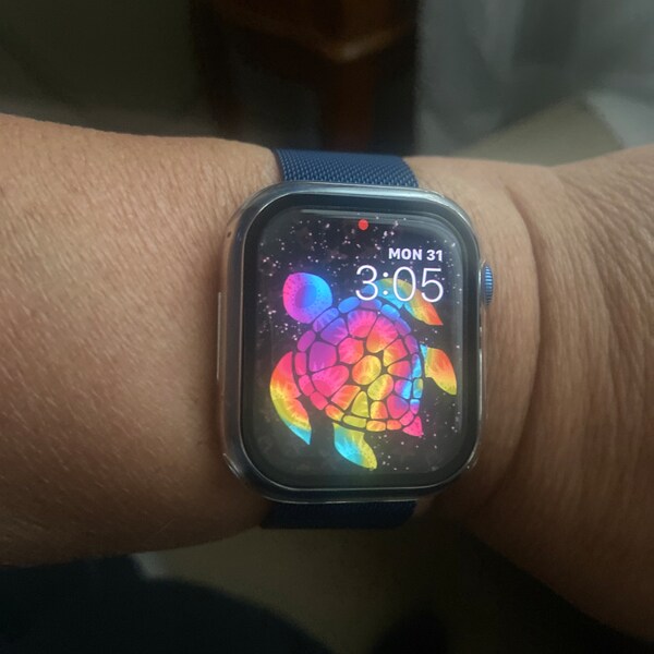 Apple Watch Wallpaper, Turtle Art Apple Watch Face, Tribal Turtle Apple ...