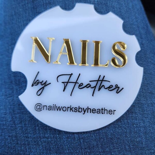 Customizable Acrylic Nailfie Disk: Enhance Manicure Photos & Nail Art ...