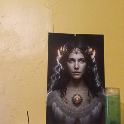 Nyx, Greek Goddess of the Night Sky Wall Art, Beautiful Dark Goddess ...
