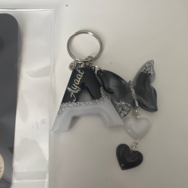 Elegant Bundle Keyring, Custom Alphabet Pen and Keyring, Unique Design ...