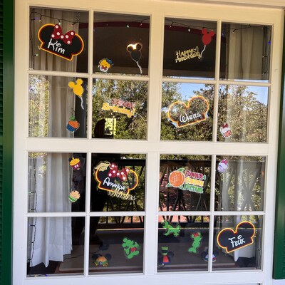 Disney Themed Birthday Scrapbooking Embellishments or Hotel Window ...