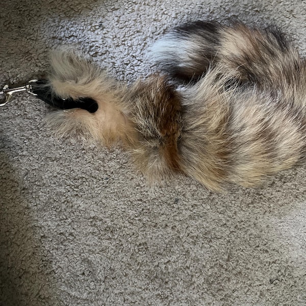 Red Fox Tails With Keychain Option - Etsy
