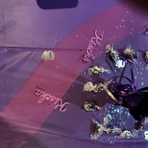 Personalized Confetti Custom Confetti Any Name and Number With Silver ...