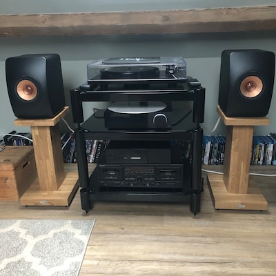 Bespoke Handmade Solid Oak Hi-fi Isolation Platform Plinth Speaker ...
