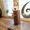 Wooden Computer Tower Stand PC Stand, Wheeled Mobile CPU Stand, Desktop ...