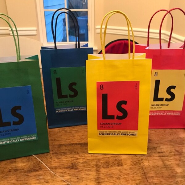 Periodic Element Gift Labels • Science Party • 3.5 X 5 • Just Labels ...