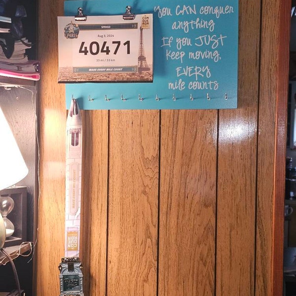 Customizable Single Bib Medal Holder Medal Display Rack - You Design It ...