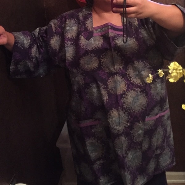 SALE Japanese Kappogi Apron Smock With 3/4 Sleeves and Elastic Cuffs ...