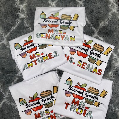 Teacher Doodle Letters, Back to School, Apple Back to School Hand Drawn ...