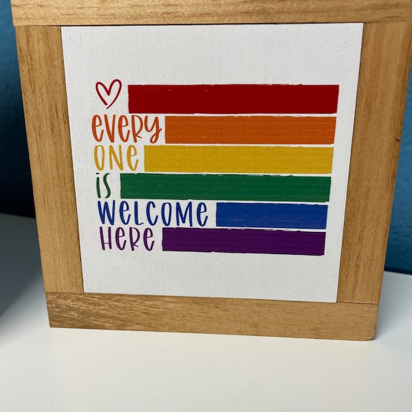 Pride Welcome Sign, Pride Home Decor, Classroom Sign, Diversity Decor ...