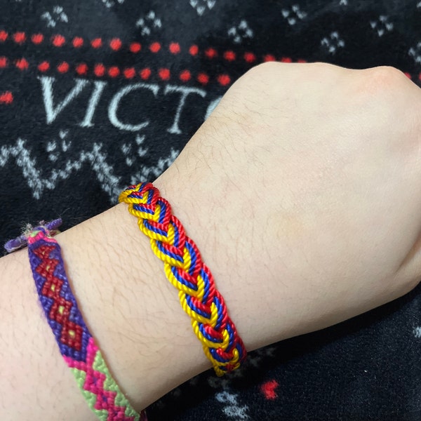 Colombian Bracelet. Colombia Colors Bracelet. String Bracelet. Team ...