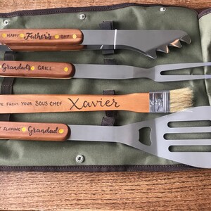 Personalised Barbecue Tools, BBQ Tool Set, Custom BBQ Kit, Barbecue ...